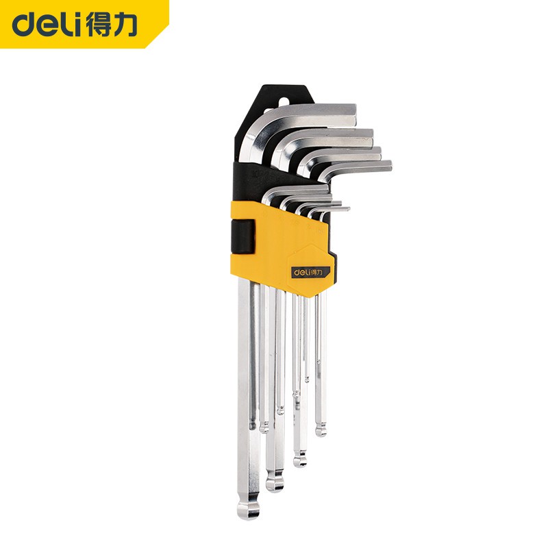 Jual Deli Hex Key Sets / Kunci L Set 2 Bentuk Panjang 9Pcs Perkakas ...