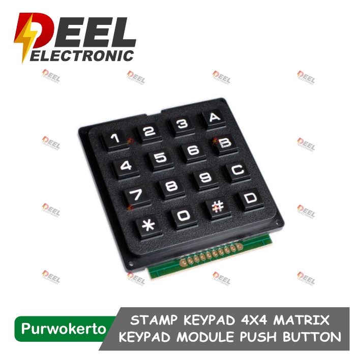 Jual Stamp Keypad 4x4 Matrix Keypad Modul Push Button Arduino For Pertamini Indonesiashopee
