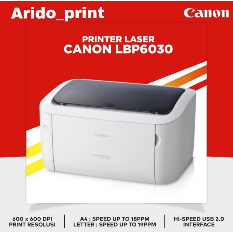 Jual Printer Canon LBP 6030 Printer toner laser monochrome printer ...