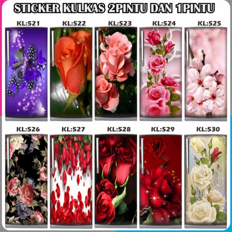 Jual Sticker kulkas 1 pintu sticker kulkas 2 pintu sticker kulkas ...