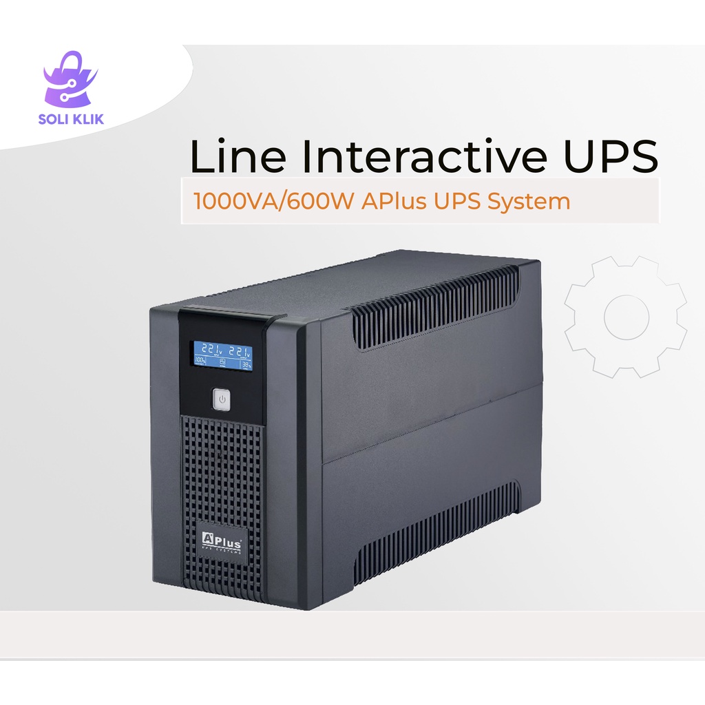 Jual UPS APLUS Line Interactive UPS 1000VA/600W | Shopee Indonesia