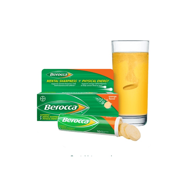 Jual TERMURAH!!! BEROCCA MULTIVITAMIN B KOMPLEKS RASA JERUK 10 TABLET ...