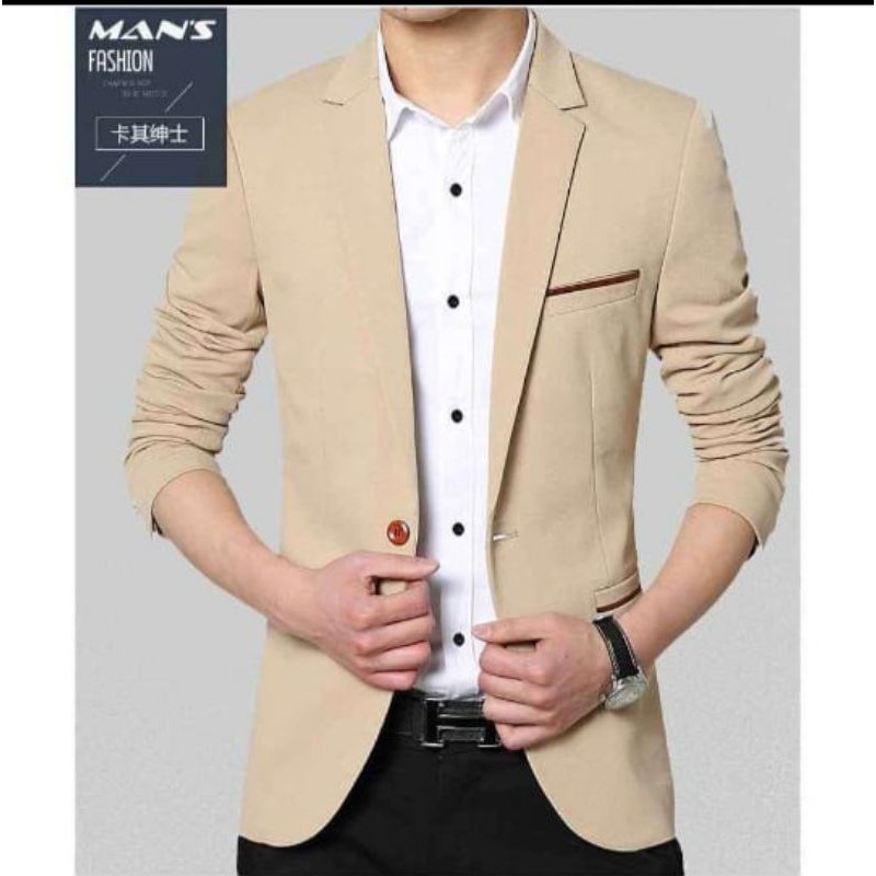 Jual blazer pria terbaru/jas cowok formal | Shopee Indonesia