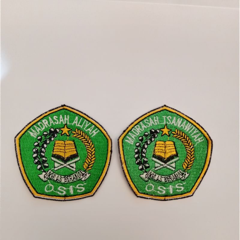 Jual bet badge full bordir logo OSIS MTs dan MA | Shopee Indonesia