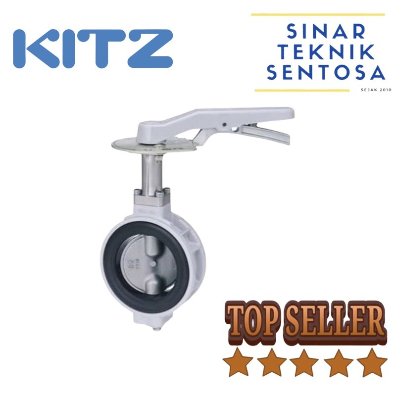 Jual Butterfly Valve 4" inch Kitz 10K Lever operation - Kran - Keran ...