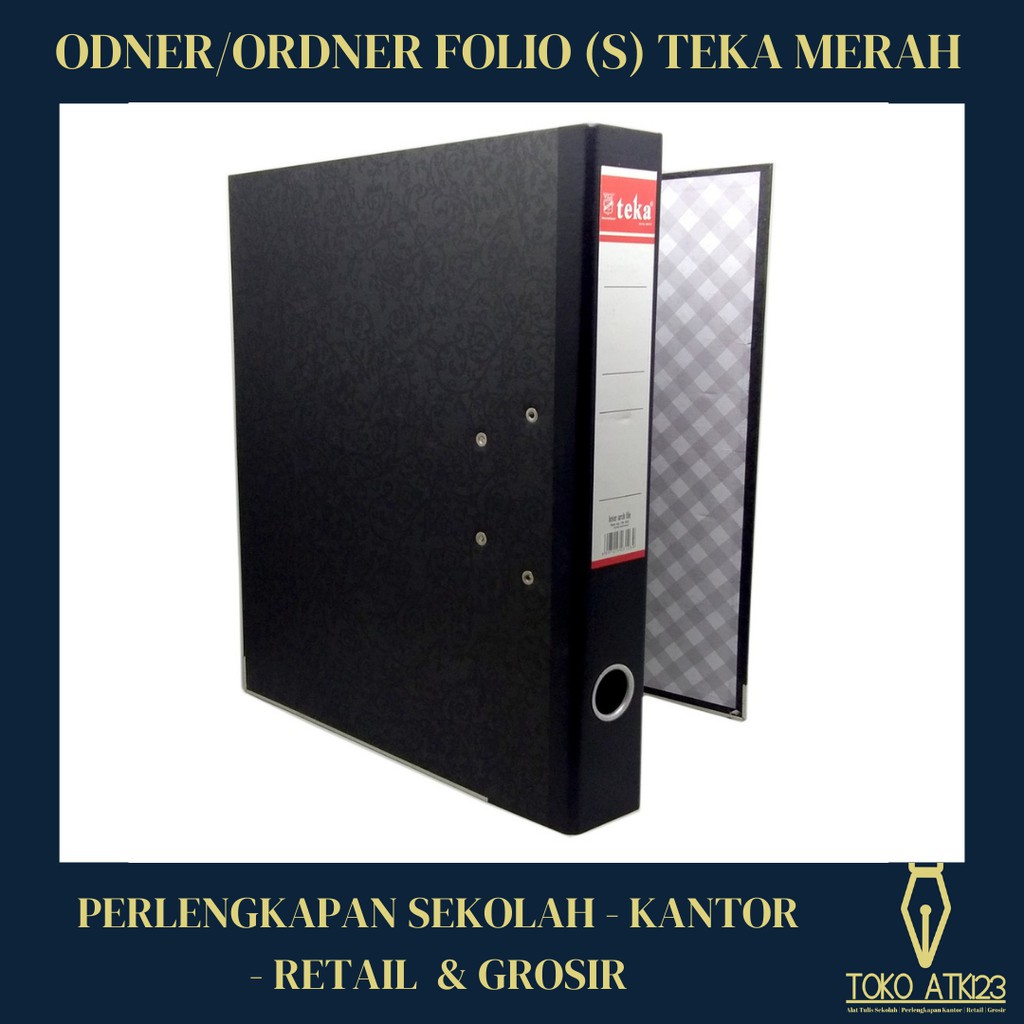 Jual Odner / Ordner / Otner / Orgenizer Merk Teka Folio Merah Lebar 5cm ...
