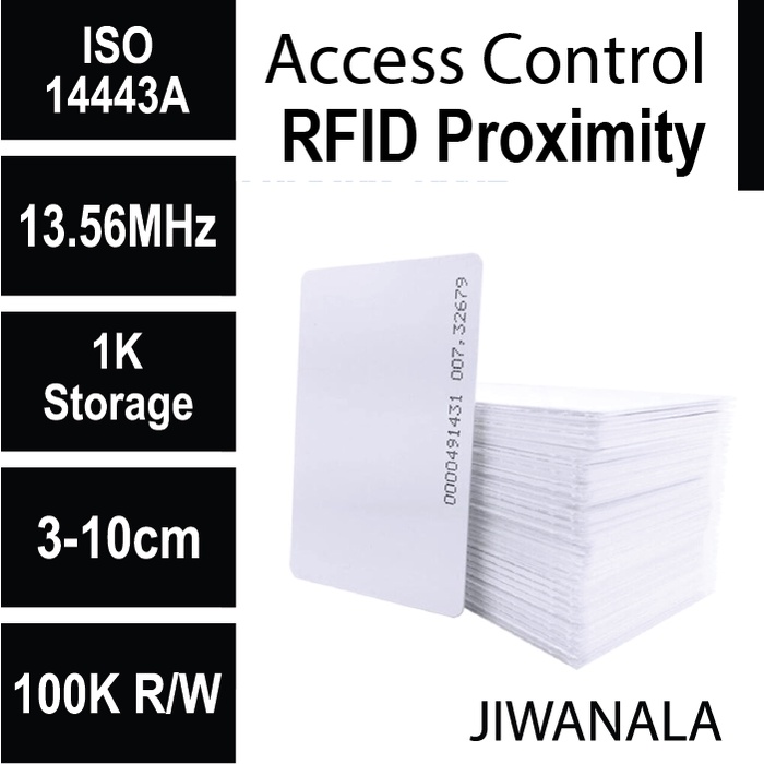Jual Kartu RFID MIFARE Classic IC Card 1K 13.56 Mhz ISO 14443A Polos | Shopee Indonesia