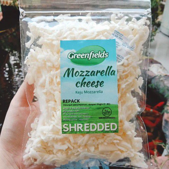 Jual Mozzarella Parut Shredded Mozarella Mozarela Keju Merk Greenfields ...