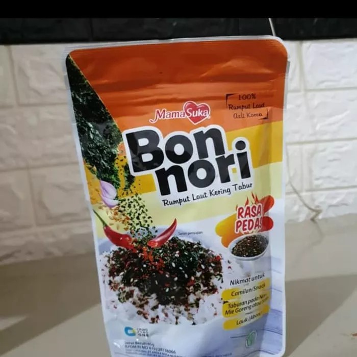 Jual MAMASUKA BON NORI 60 GRAM RASA PEDAS (SPICY) | Shopee Indonesia