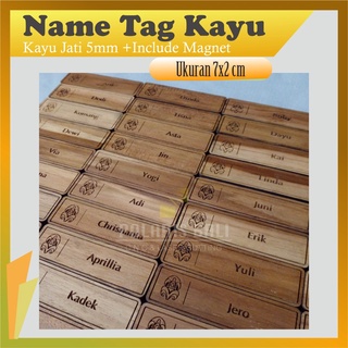 Jual NAME TAG KAYU/NAME TAG KAYU JATI/NAME TAG CUSTOM Indonesia|Shopee ...