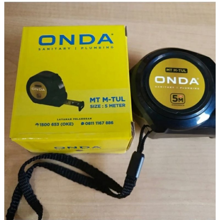 Jual ONDA Meteran M-Tul/alat ukur/meteran 5 mt/METERAN TUKANG | Shopee ...
