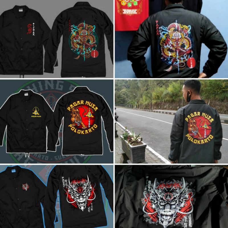 Jual JAKET COACH PAGAR NUSA (BISA CUSTOM DESAIN) | Shopee Indonesia