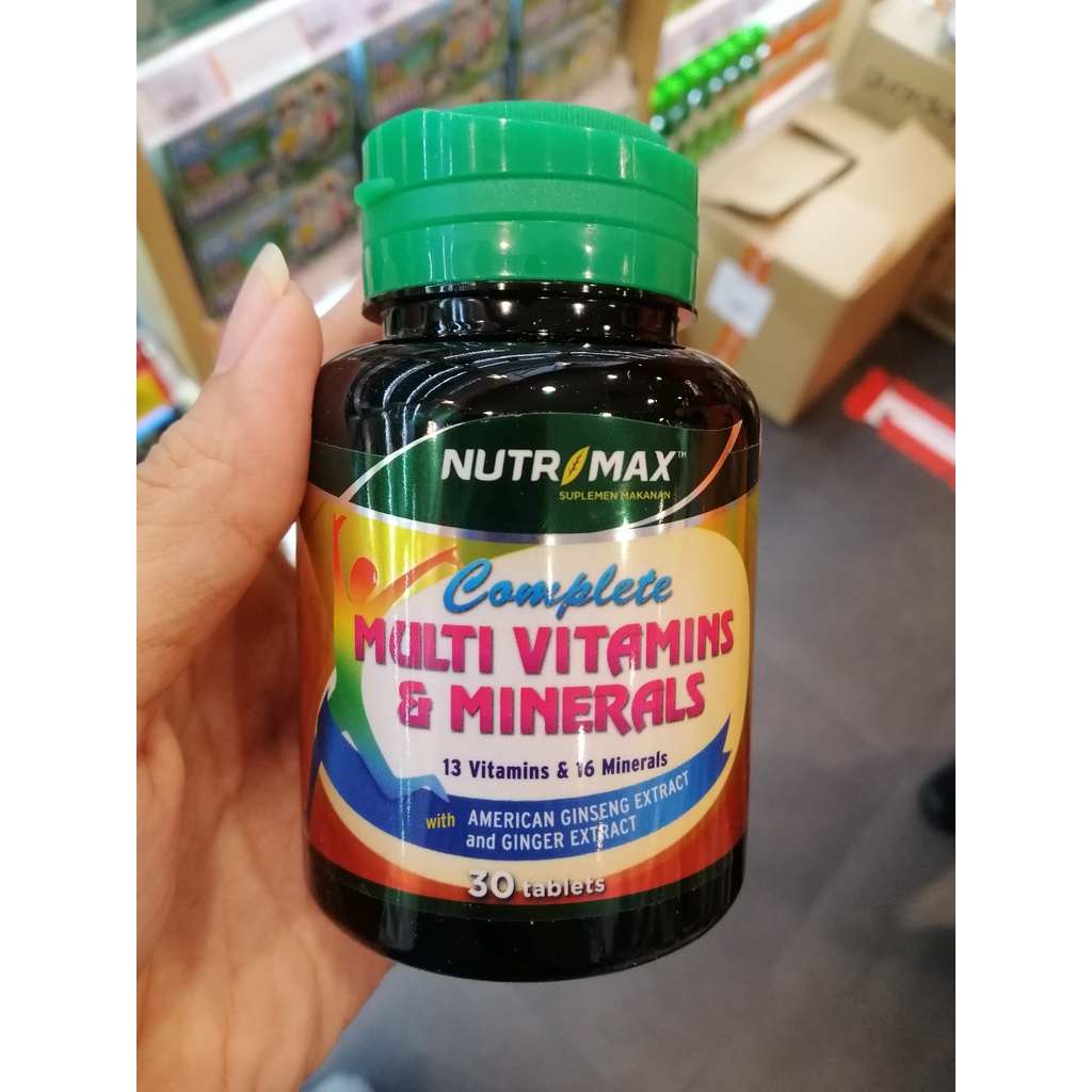 Jual Nutrimax Complete Multivitamins & Minerals - 30 Tablet | Shopee Indonesia