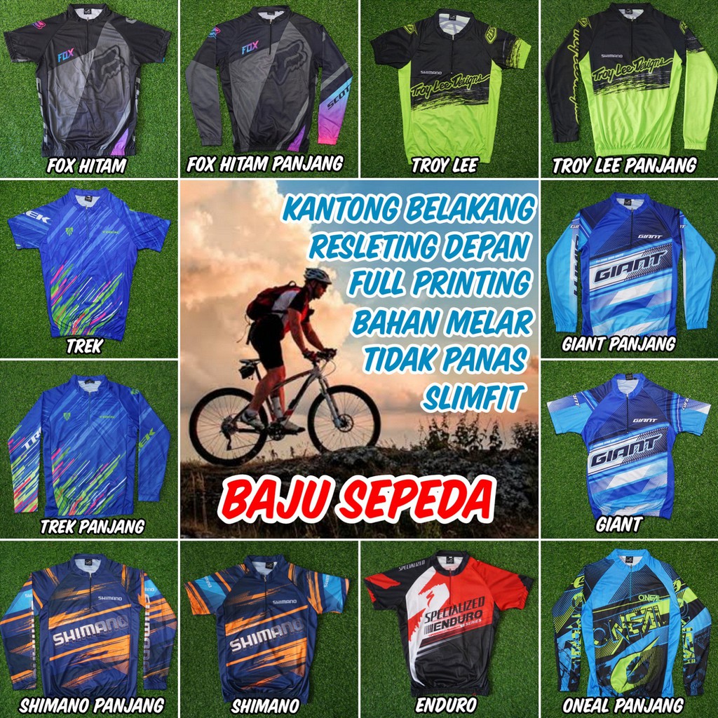Jual Baju sepeda / Kaos sepeda | Shopee Indonesia