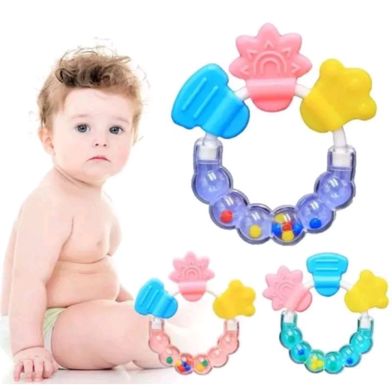 Jual Mainan bayi/gigitan bayi/gelang main bayi | Shopee Indonesia
