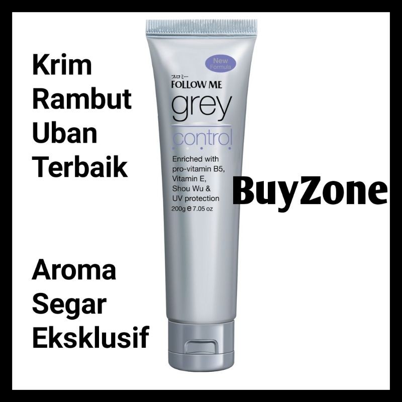 Jual FOLLOW ME GREY CONTROL HAIR CREAM Krim Rambut Uban Shou Wu ...