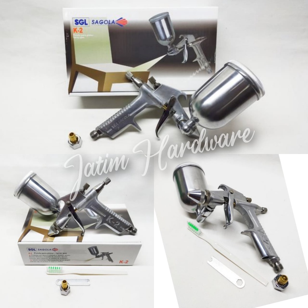 Jual Spraygun K2/K3/semprotan cat K3/Spray Gun K3 Tabung Atas 200 Ml ...
