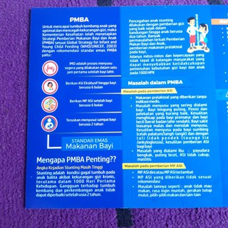 Jual Leaflet PMBA (Pemberian Makan Bayi Dan Anak) | Shopee Indonesia