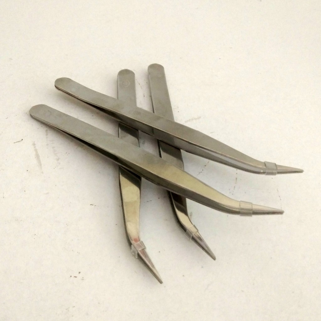 Pinset Haobin Pinset Runcing Pinset Kecil Pinset Stainless Tweezers ...