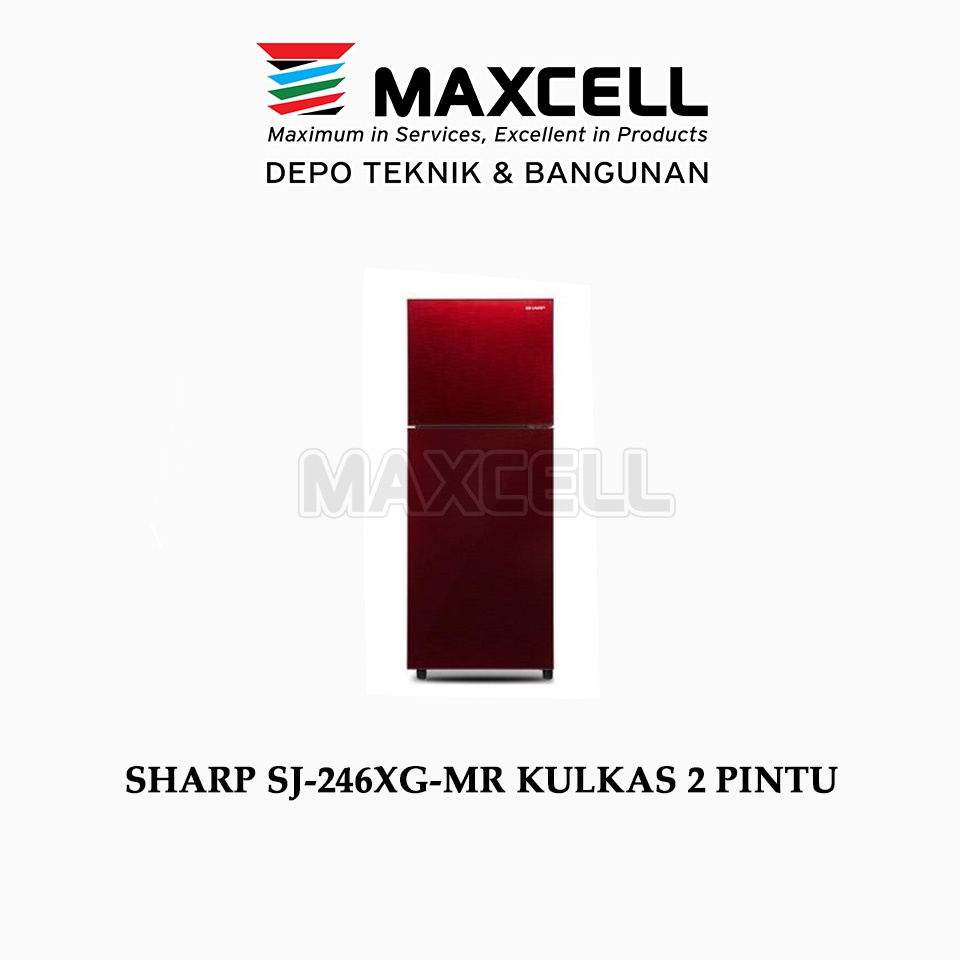 Jual SHARP SJ-246XG-MR KULKAS 2 PINTU UNIT | Shopee Indonesia