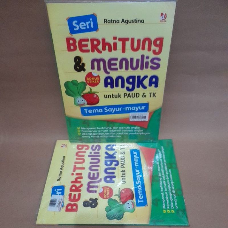 Jual Seri Berhitung dan Menulis Angka untuk PAUD & TK : Tema Sayur ...