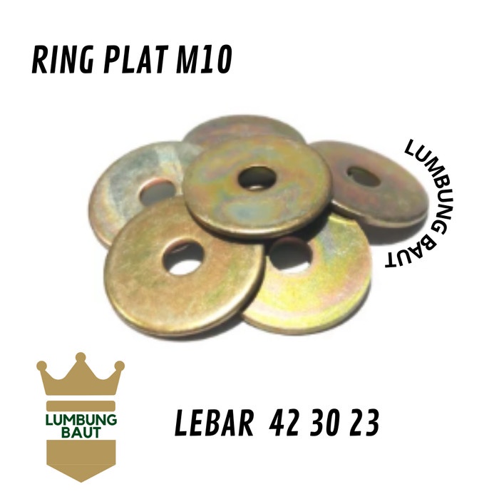 Jual RING PLAT LEBAR M10x42 - WASHER PLATE - RING SUPER LEBAR - RING ...
