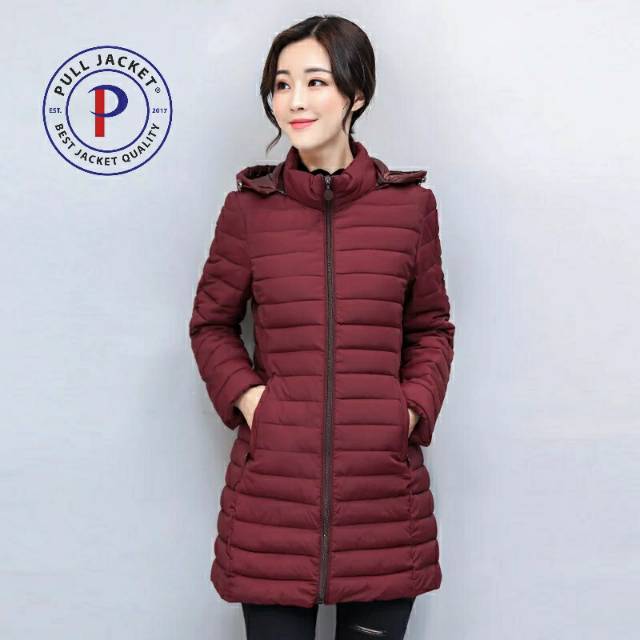 Jual Jaket musim dingin wanita panjang / mantel bulu musim dingin wanita/ long coat winter ...