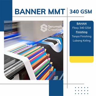 Jual [340 GSM] MMT Banner Spanduk Bahan Flexy Plus Finishing | Shopee ...