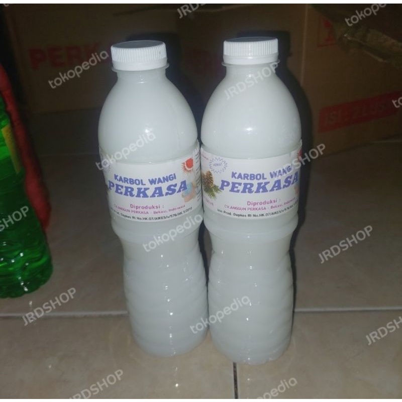 Jual karbol Lantai merk perkasa 600 ml pembelian 1 Dus/ 24 pcs | Shopee ...