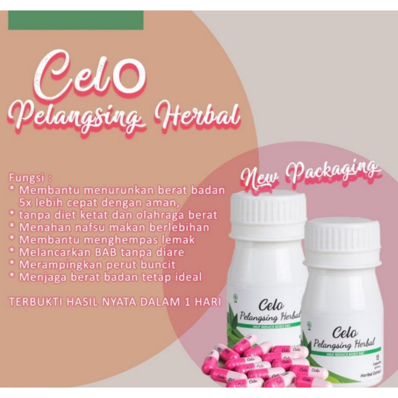 Jual CELO PELANGSING HERBAL ISI 15KAPSUL ( NEW PACKAGING ) | Shopee ...