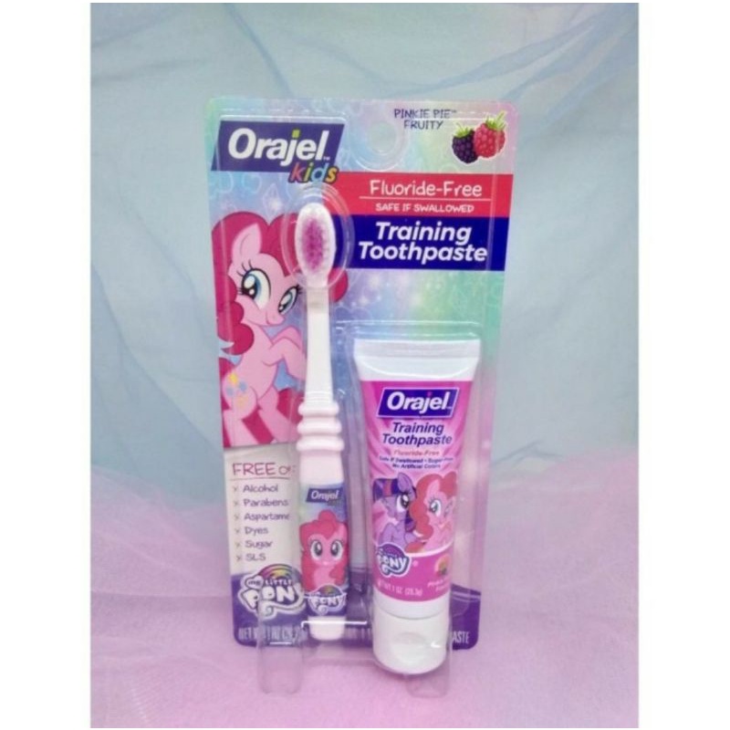 Jual Orajel Kids Fluoride-Free Training Toothpaste, Little Pony ...