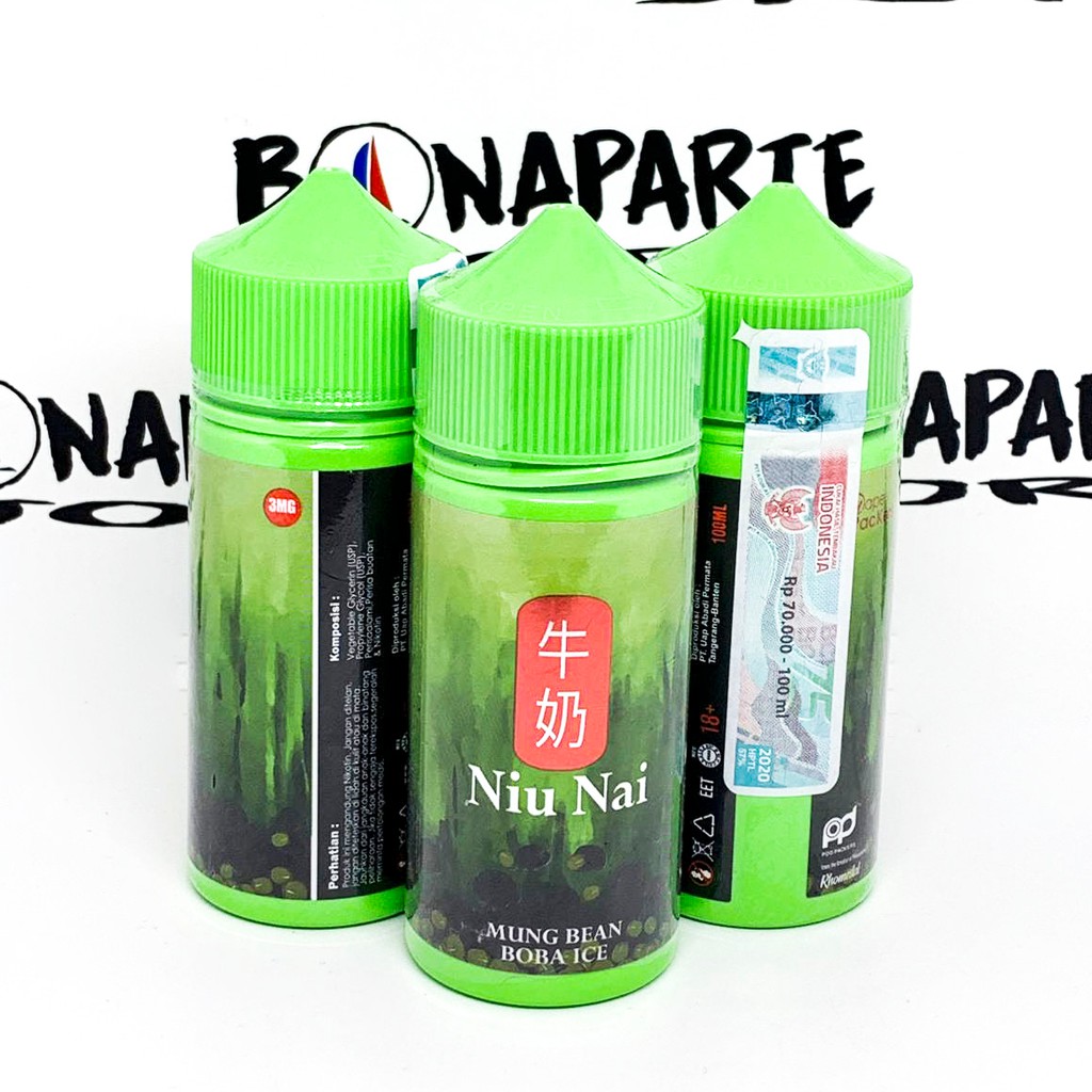 Niu Nai Mung Bean 100ml 3 MG | Shopee Indonesia