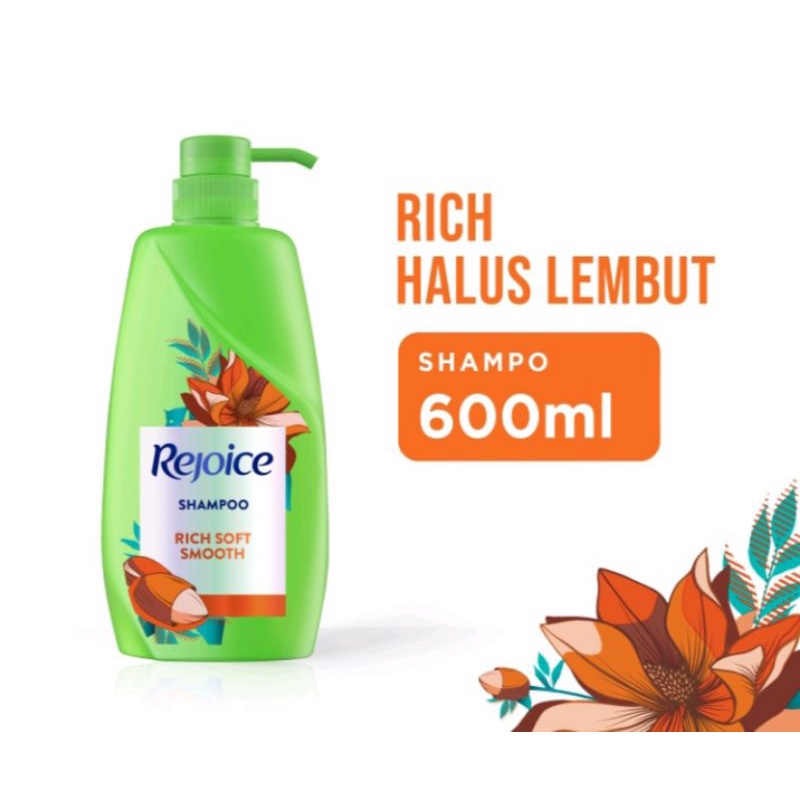 Jual REJOICE SHAMPO RICH SOFT SMOOTH 600 ML | Shopee Indonesia