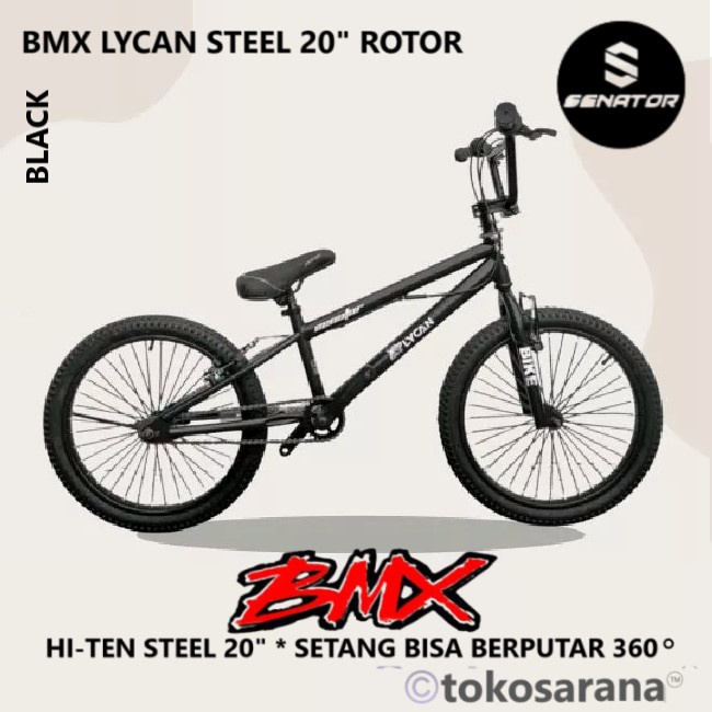 Jual Sepeda BMX Senator Lycan Freestyle Remaja-Dewasa 20 Inci Rotor 3 ...