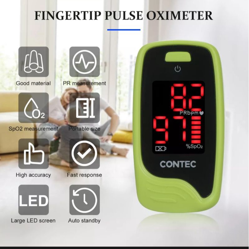 Jual Oximeter CONTEC CMS50L-Pro (Setara merk Elitech dan Omron) | Shopee Indonesia