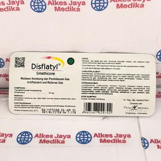 Jual Disflatyl Strip Isi 10 Tablet (Obat Kembung dan Gas Lambung ...
