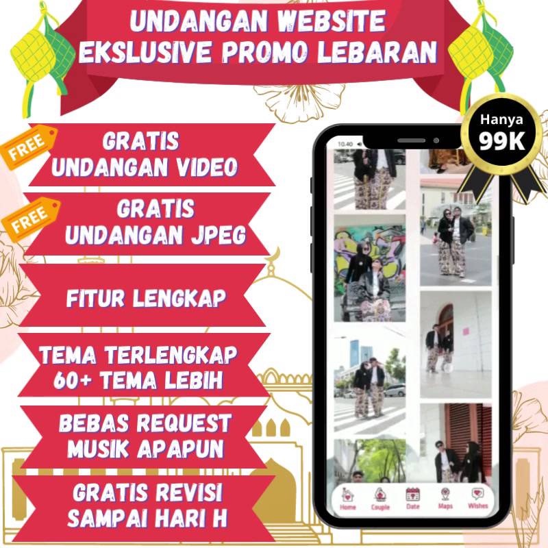 Jual Undangan Web | Undangan Website | undangan pernikahan web [Beli 1 ...
