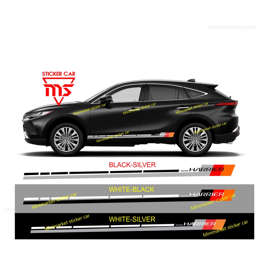 Jual stiker sticker mobil toyota harrier cutting sticker harrier ...