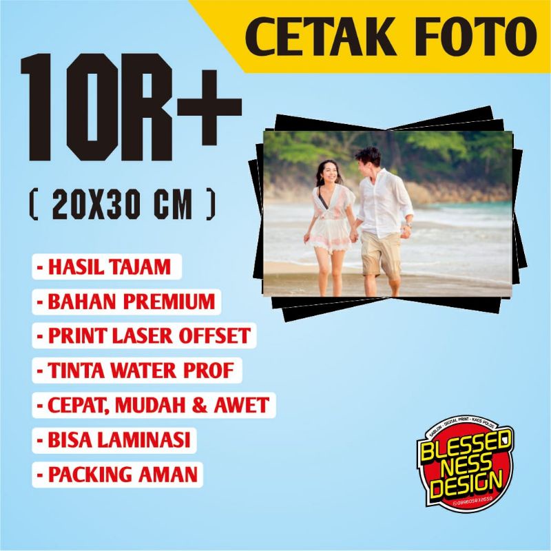Jual CETAK FOTO 10+ (10R PLUS) | Shopee Indonesia