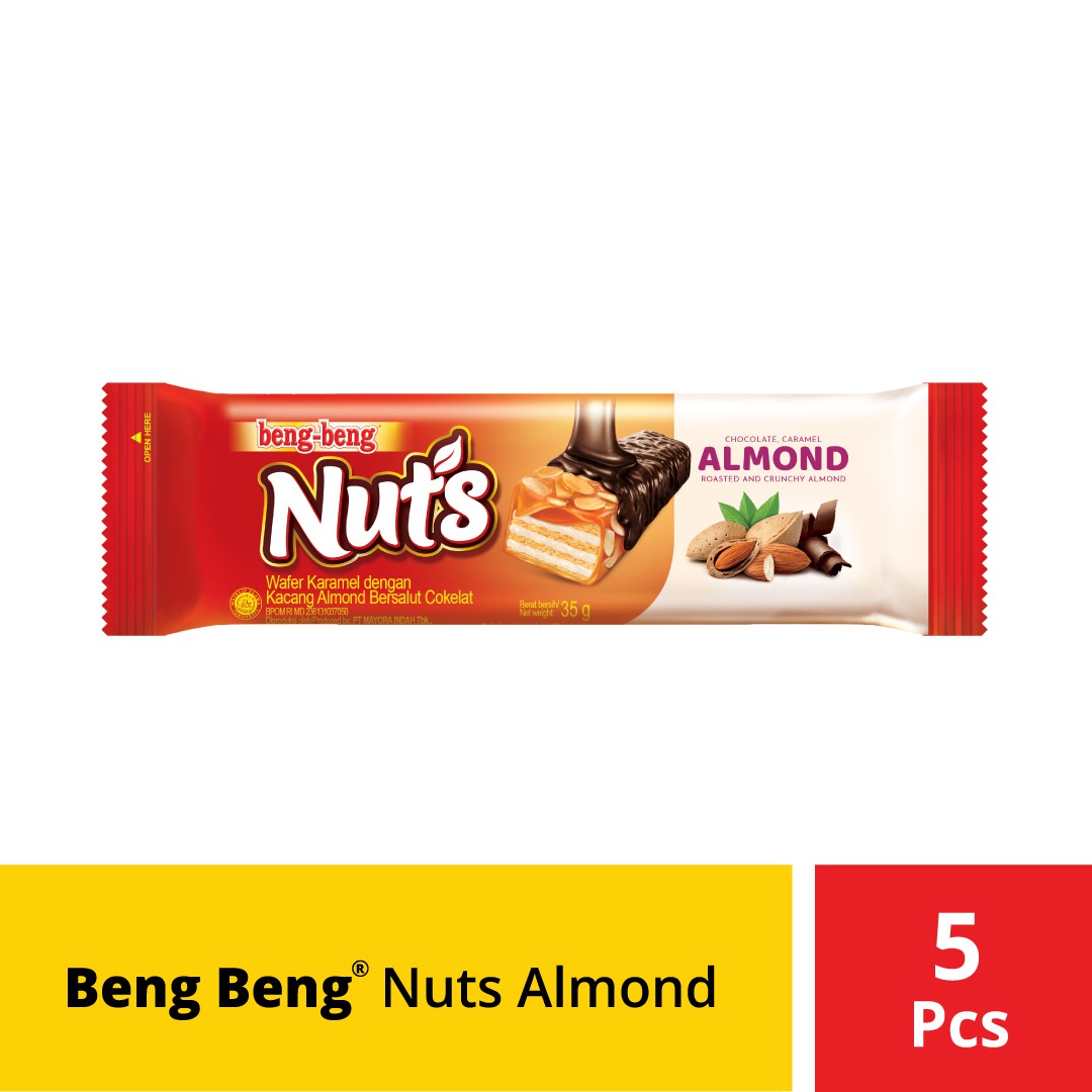 Beng Beng Nuts Almond 5Pcs @35 Gr | Shopee Indonesia