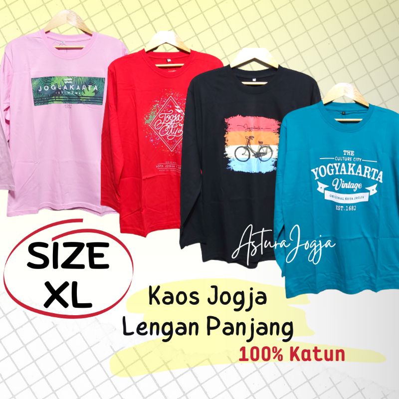 Jual (SIZE-XL) Kaos Jogja Lengan Panjang 100% cotton Pilih Motif ... Jual (SIZE-XL) Kaos Jogja Lengan Panjang 100% cotton Pilih Motif ...