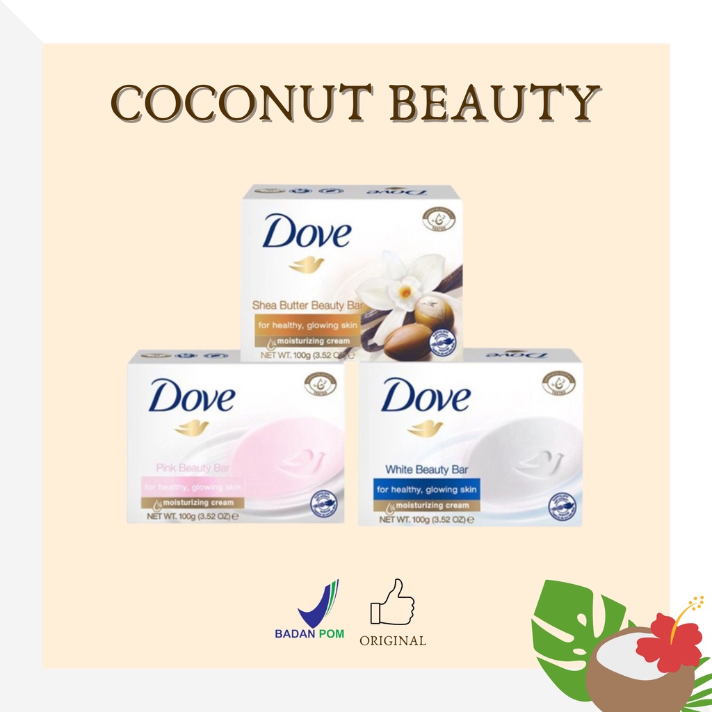 Jual DOVE Bar Soap Shea Butter/Pink/White Sabun Batang 100 gr | Shopee ...
