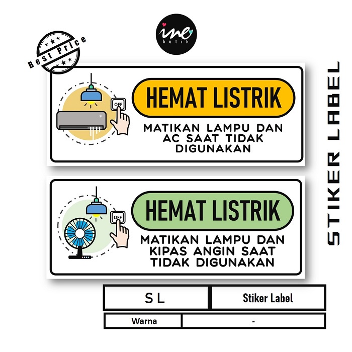 Jual STIKER HEMAT LISTRIK | STIKER SAVE ENERGY | STIKER ELECTRICITY ... Jual STIKER HEMAT LISTRIK | STIKER SAVE ENERGY | STIKER ELECTRICITY ...