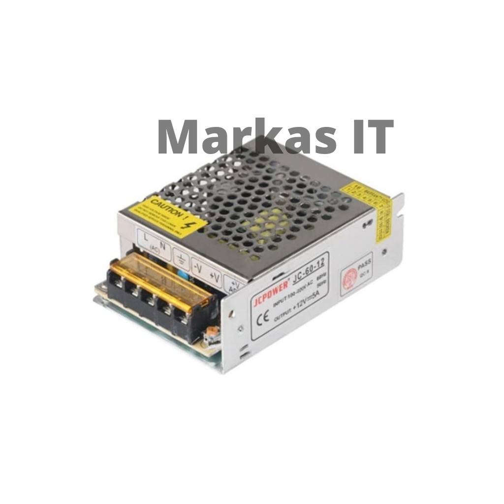 Jual Power Supply Swittching DC 12V 5A Jaring (CCTV Power Supply ...