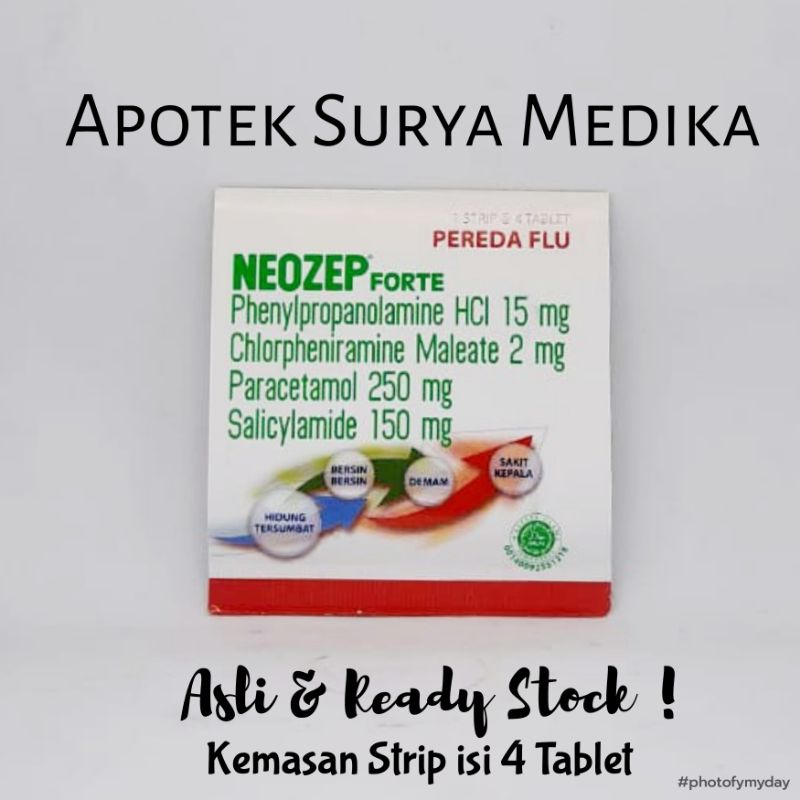 Jual Neozep forte tablet.Kemasan strip isi 4 tablet. | Shopee Indonesia