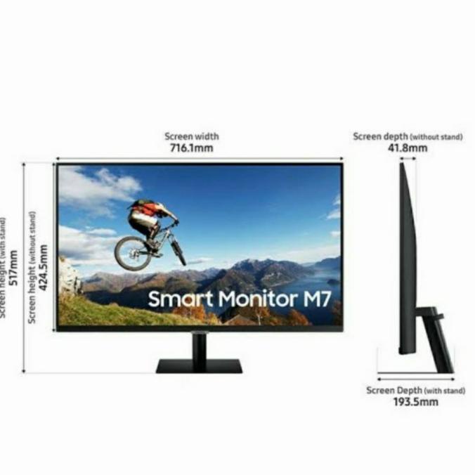 Jual Monitor Samsung Smart M7 32" S32Am700 Hdr10 Uhd Ls32Am700Uexxd ...