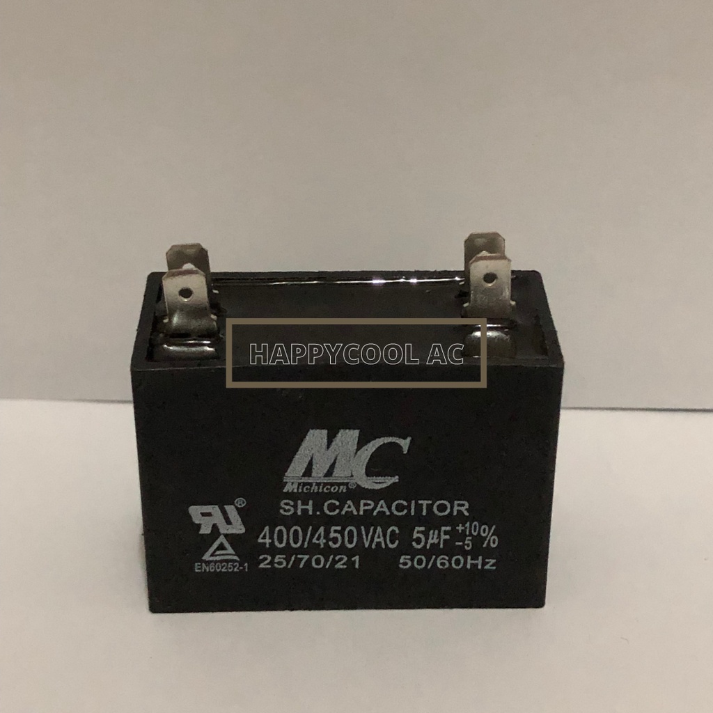 Jual Kapasitor Fan 5 uF / 5 mikro Merk MC 4 kaki Capacitor Fan AC 5 ...