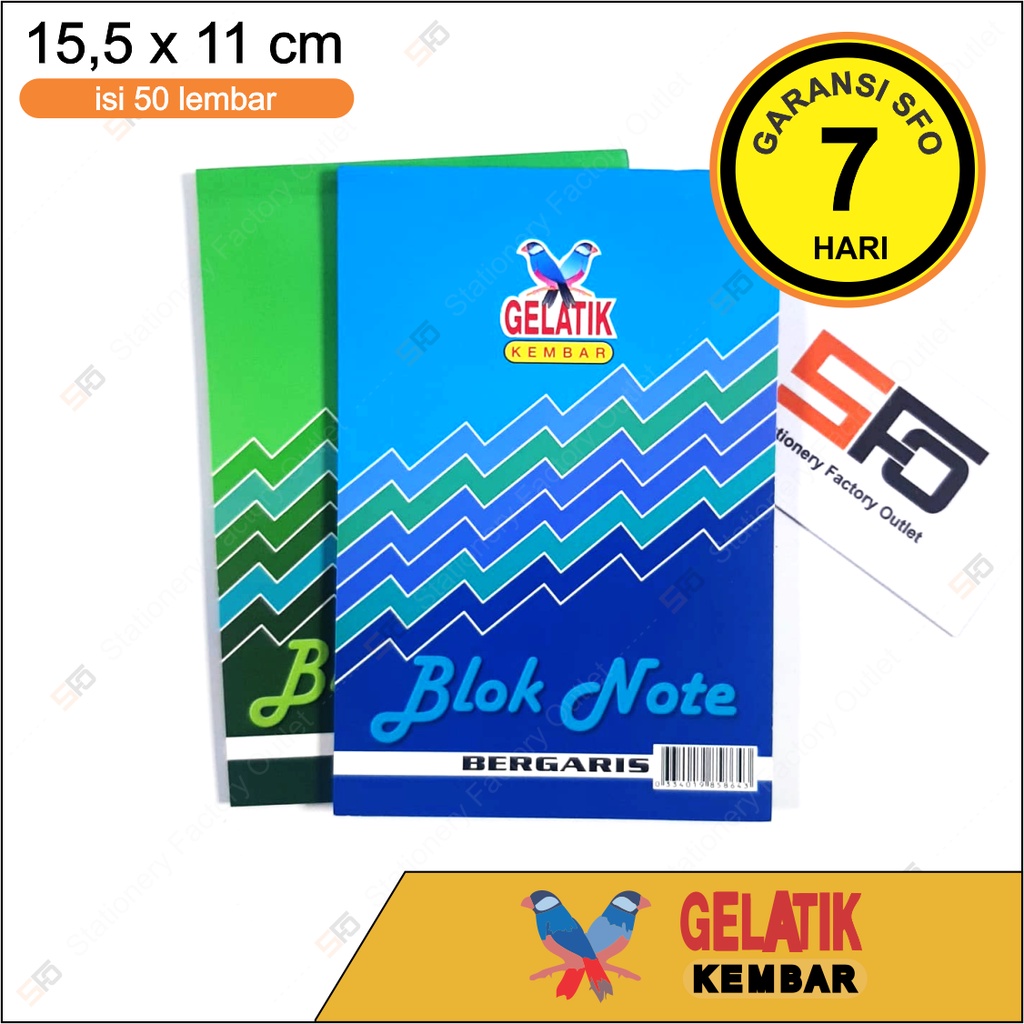 Jual Block Note Bergaris Gelatik Kembar Kecil - SFO Semarang Official ...