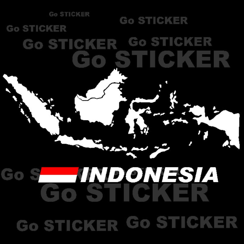 Jual sticker indonesia, sticker peta indonesia Indonesia|Shopee Indonesia