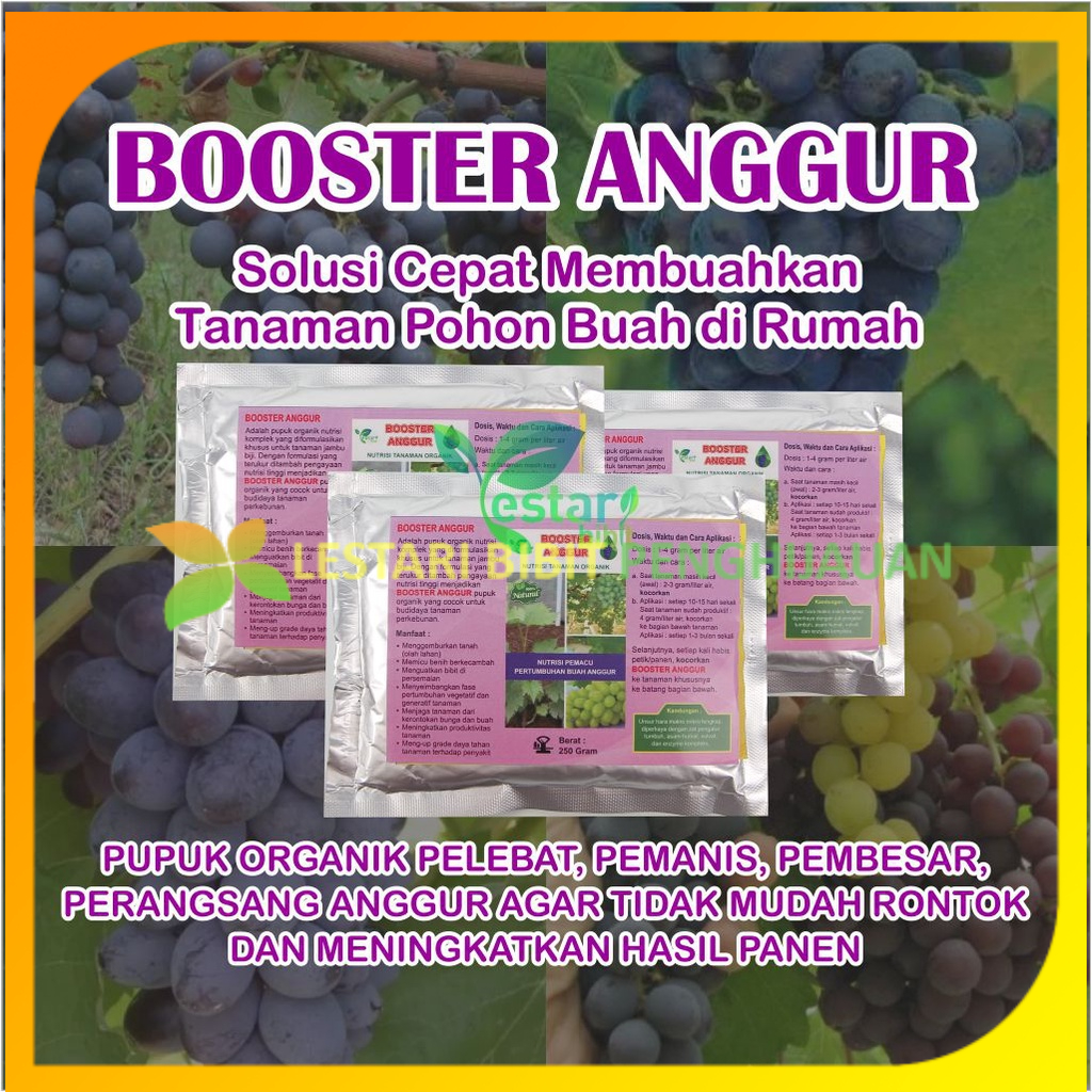 Jual Pupuk Organik Booster Anggur Agar Cepat Berbuah | Shopee Indonesia